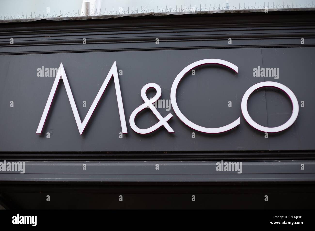 M and Co shop sign Stock Photo - Alamy