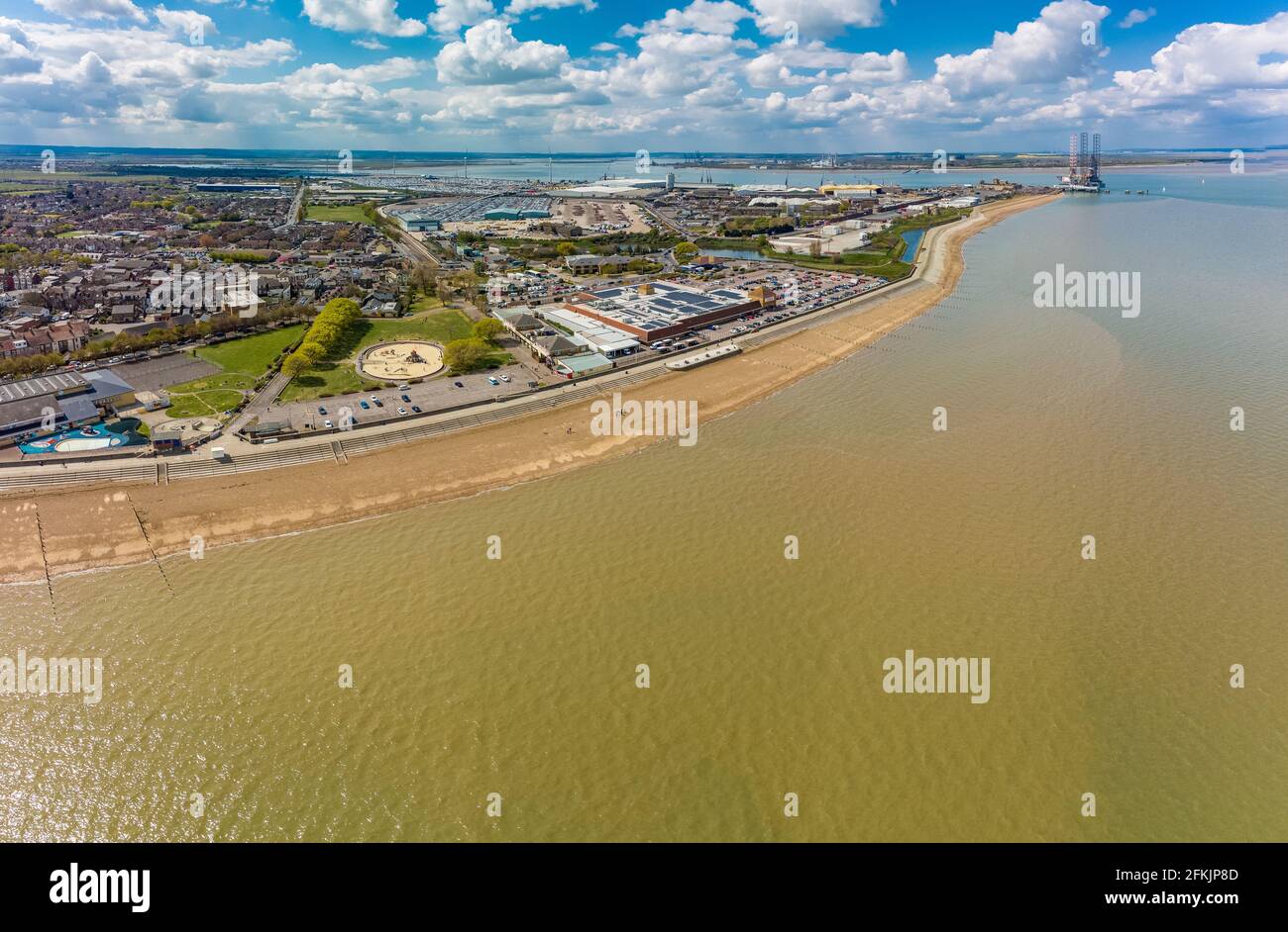 Isle of Sheppey - island off the northern coast of Kent, England, near ...