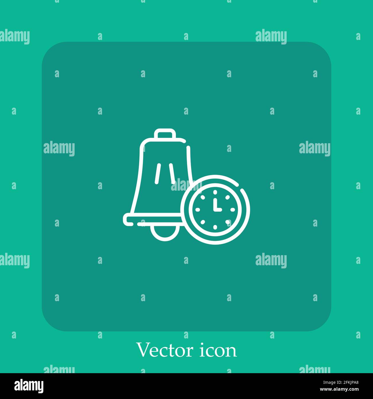 break time vector icon linear icon.Line with Editable stroke Stock ...