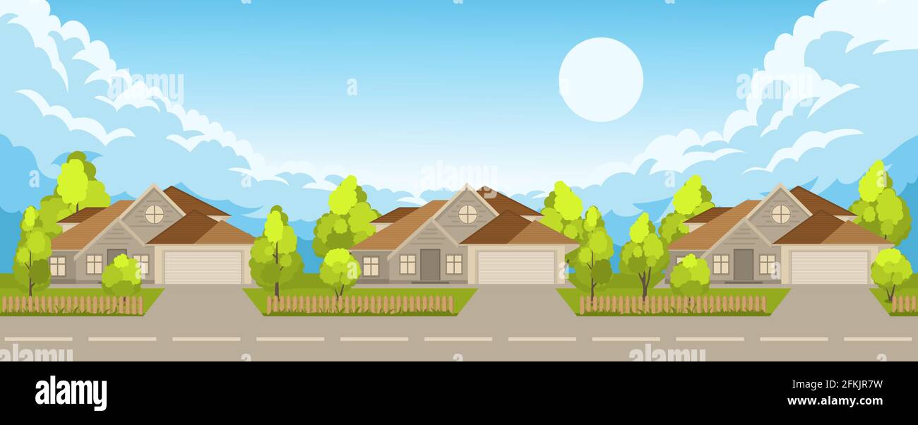 Landscape view street art Stock Vector Images - Alamy