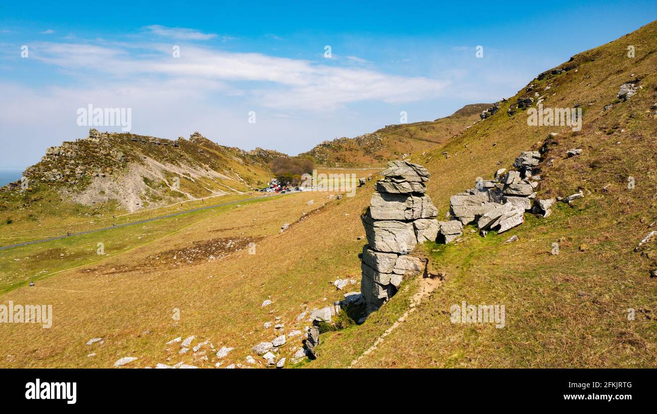 Valley of Rocks Stock Photo - Alamy