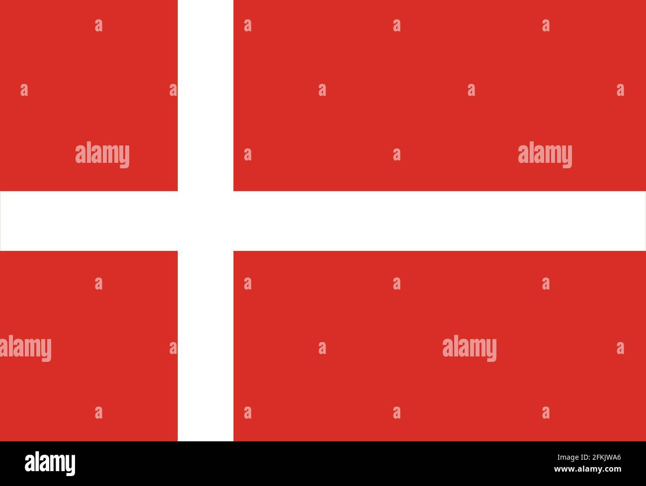 Vector illustration of the flag of denmark Stock Vector Image & Art - Alamy