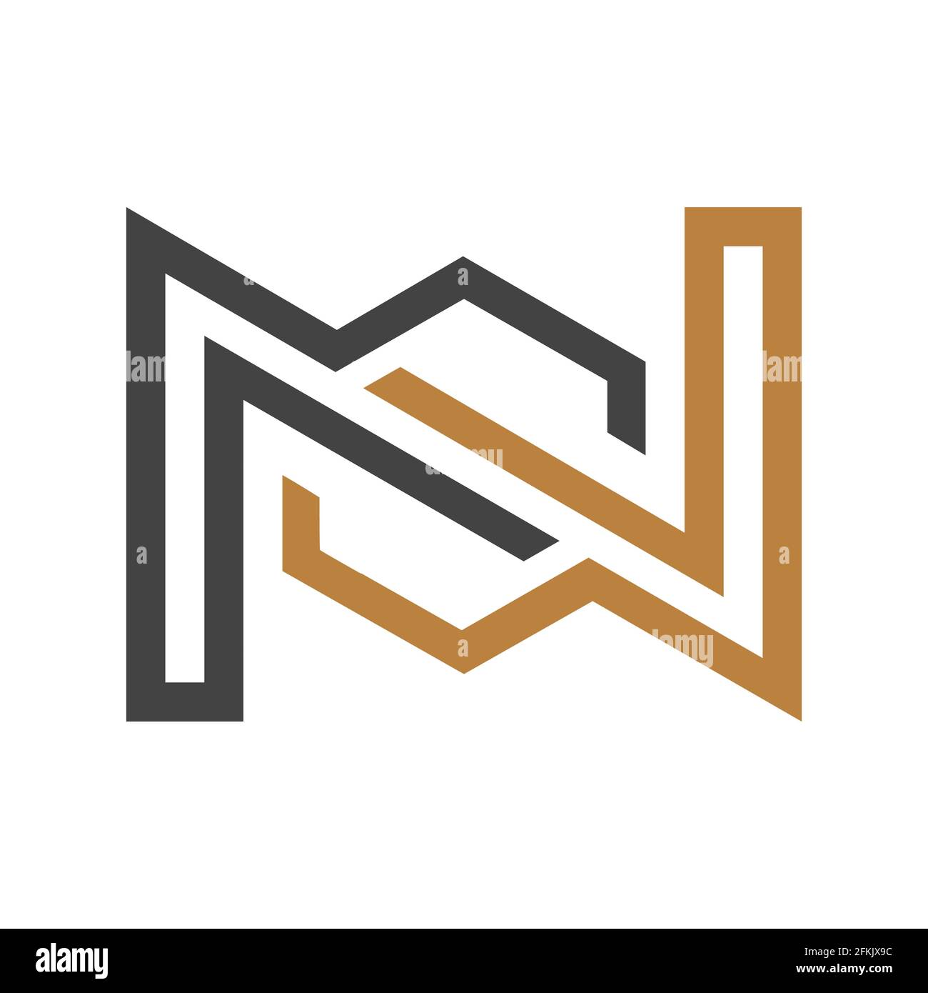 NS, SN, S AND N Abstract initial monogram letter alphabet logo design ...