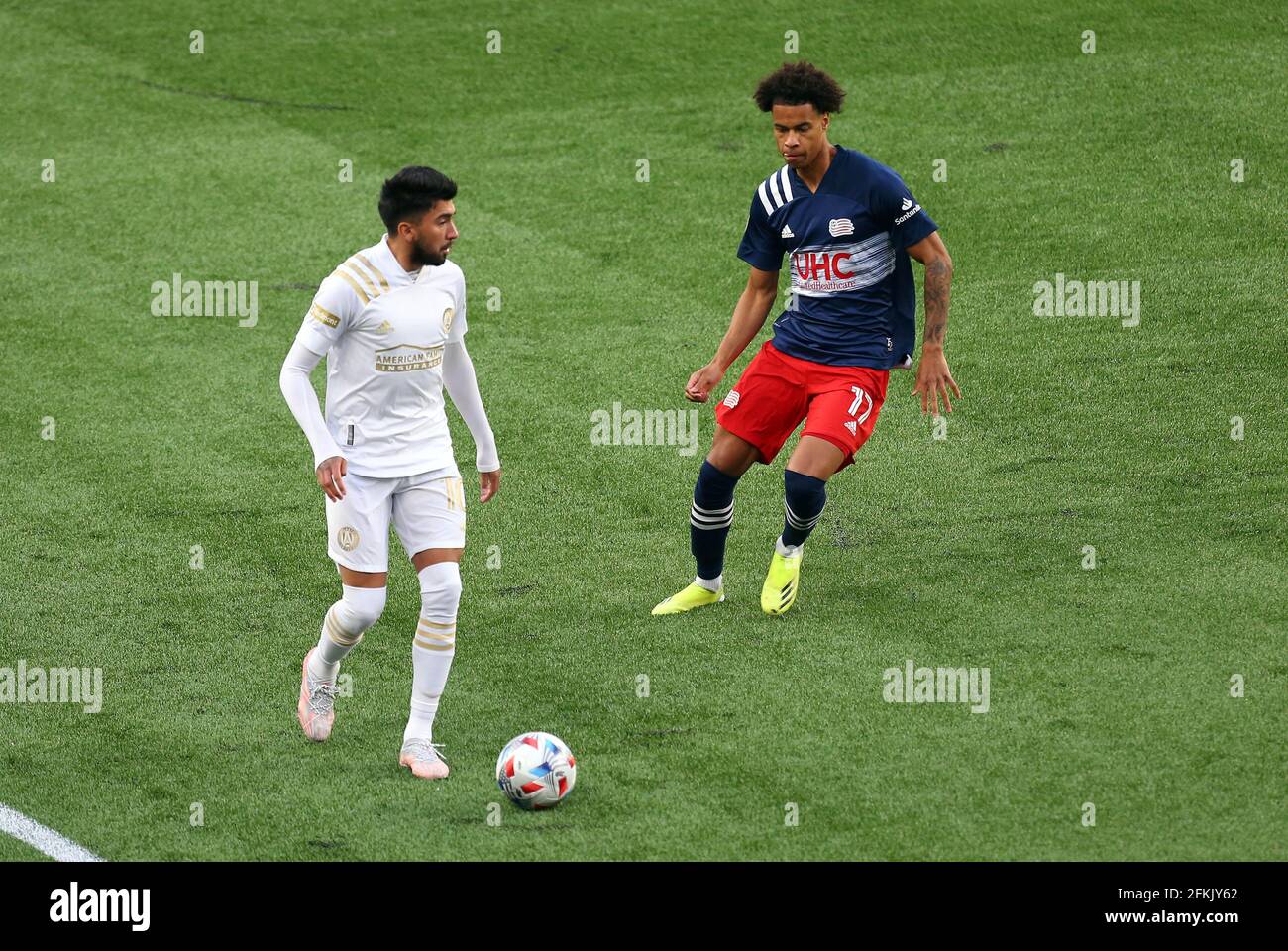Gillette Stadium. 1st May, 2021. MA, USA; Atlanta United midfielder ...
