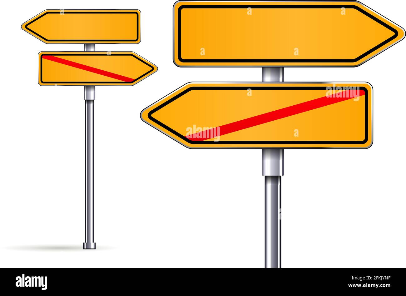 Road Signs Pointing Different Directions High Resolution Stock ...