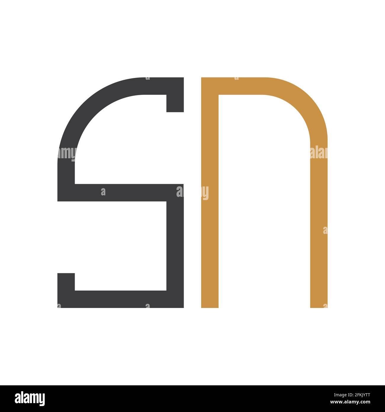 NS, SN, S AND N Abstract initial monogram letter alphabet logo design ...