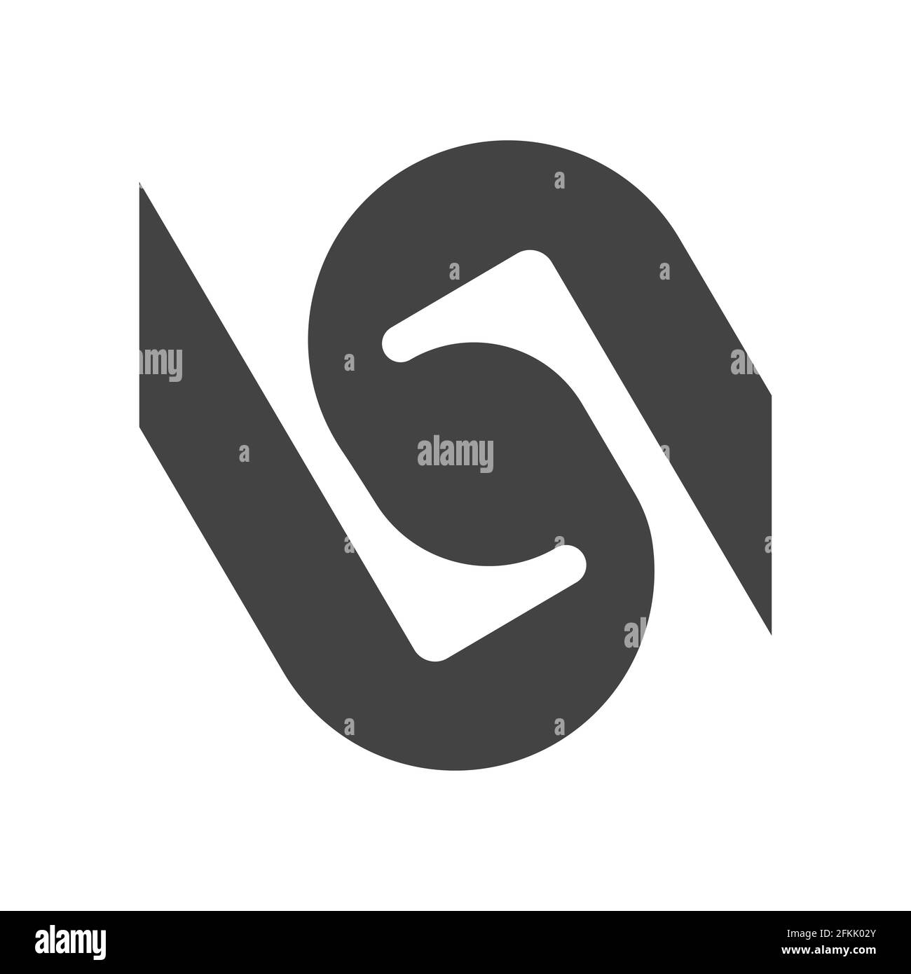 NS, SN, S AND N Abstract initial monogram letter alphabet logo design ...