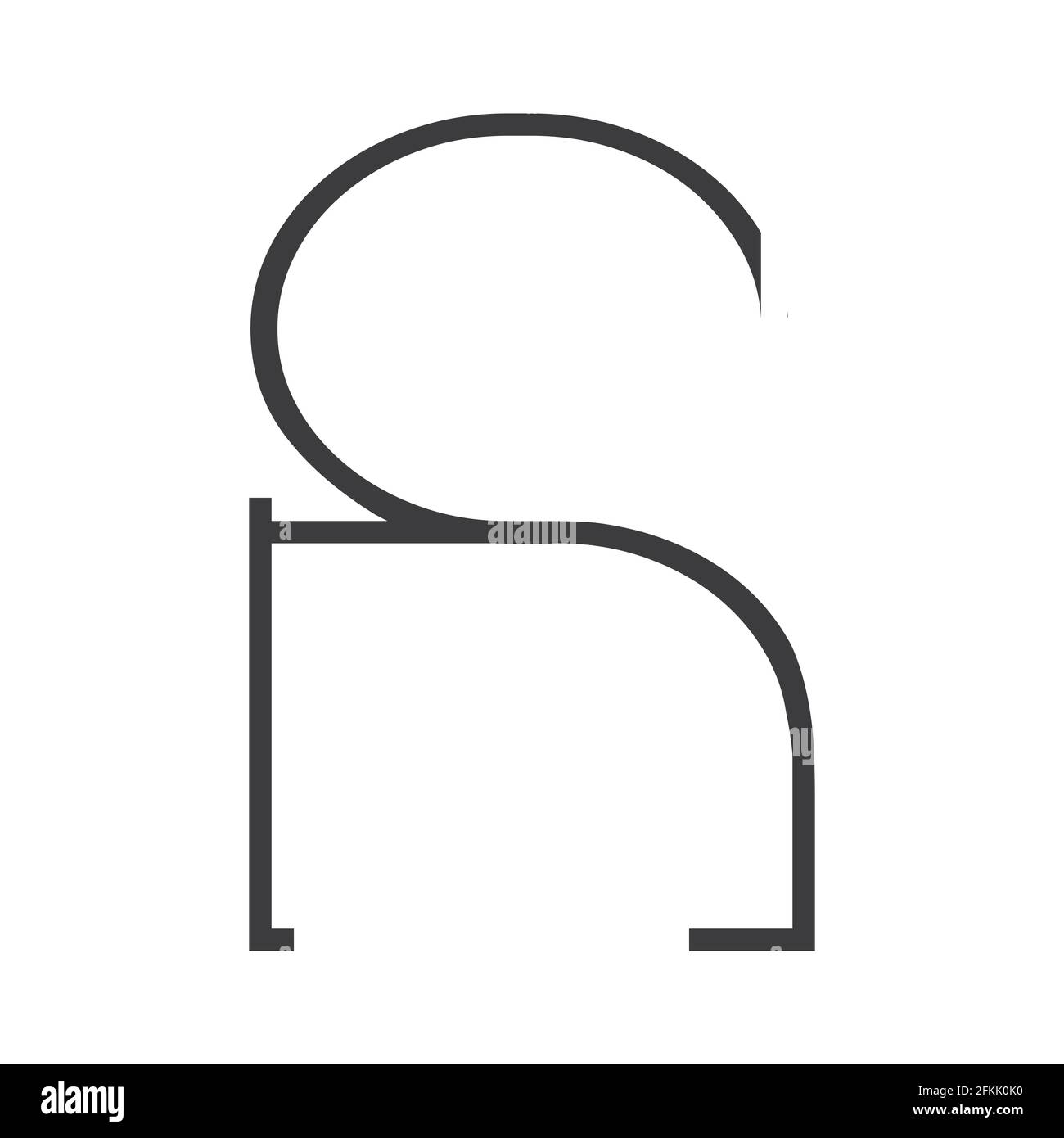 NS, SN, S AND N Abstract initial monogram letter alphabet logo design ...