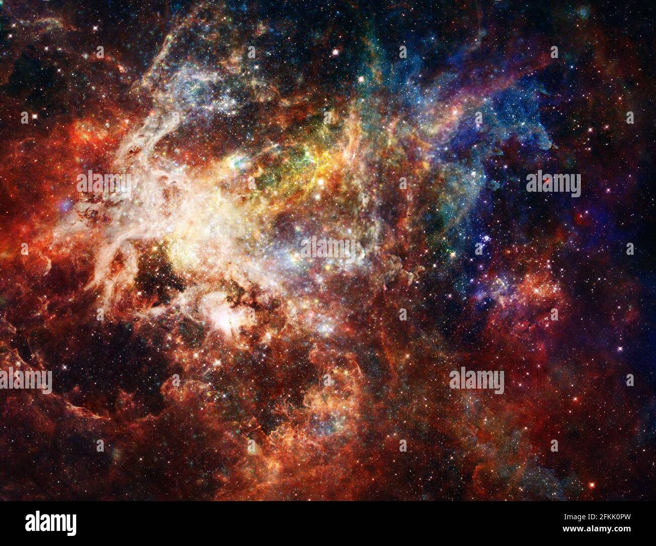 Vivid space background. 3d rendering Stock Photo - Alamy