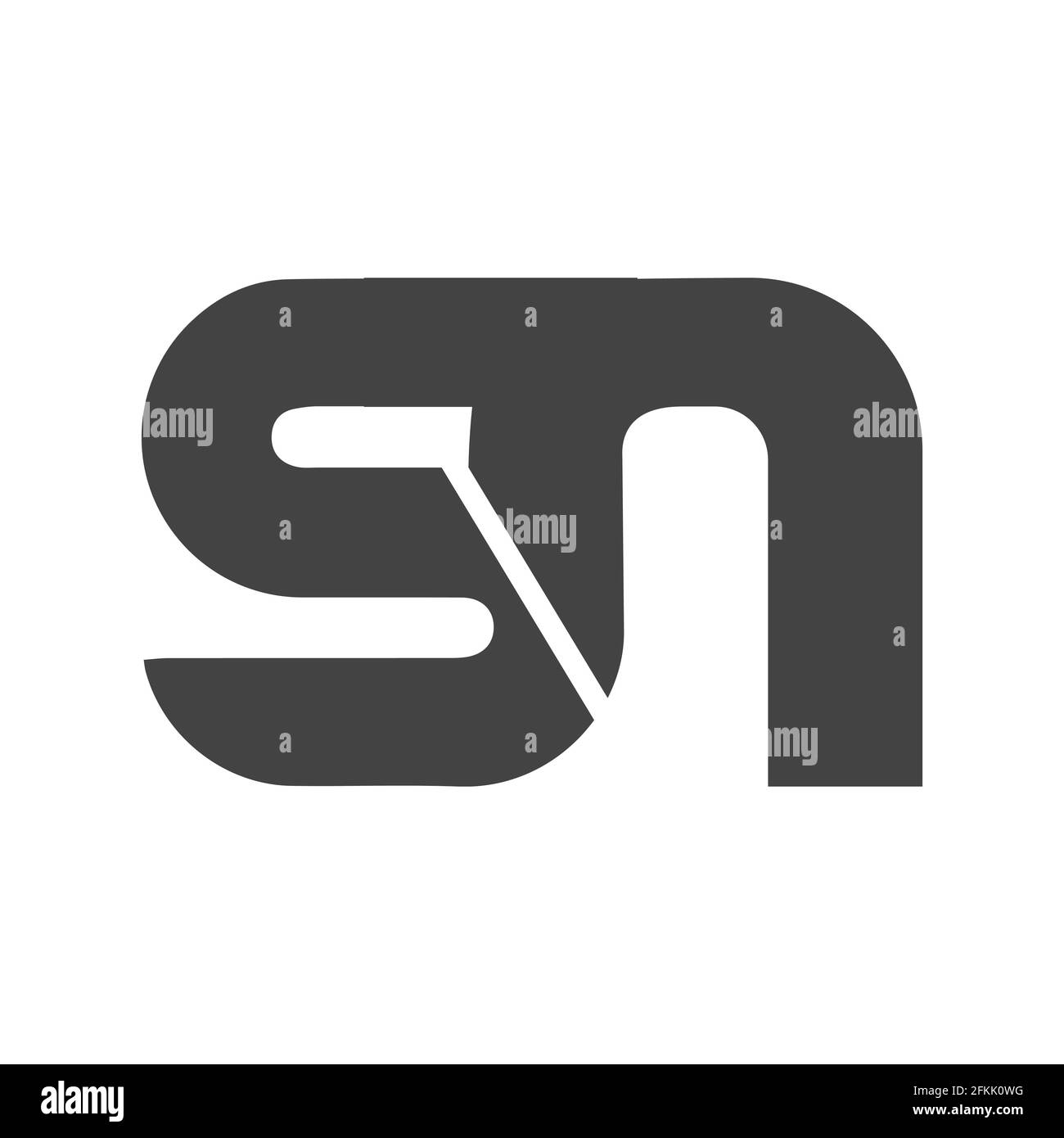 NS, SN, S AND N Abstract initial monogram letter alphabet logo design ...