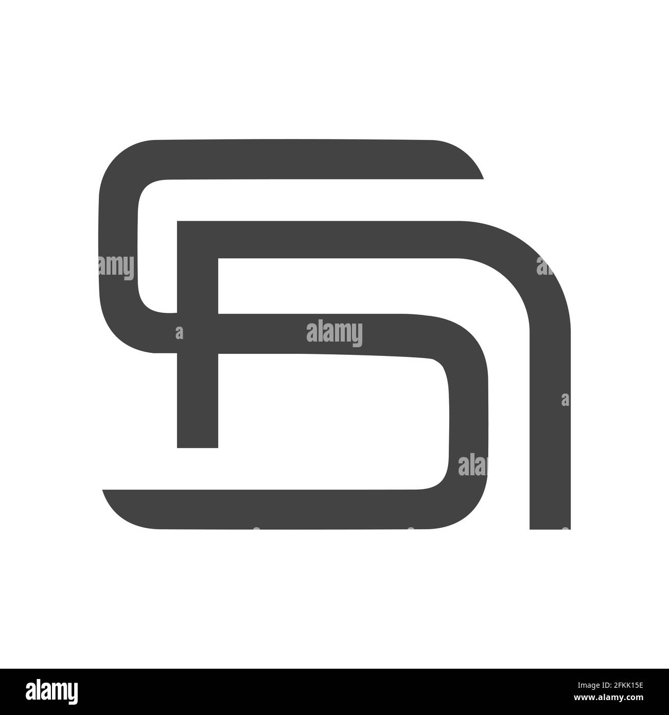 NS, SN, S AND N Abstract initial monogram letter alphabet logo design ...