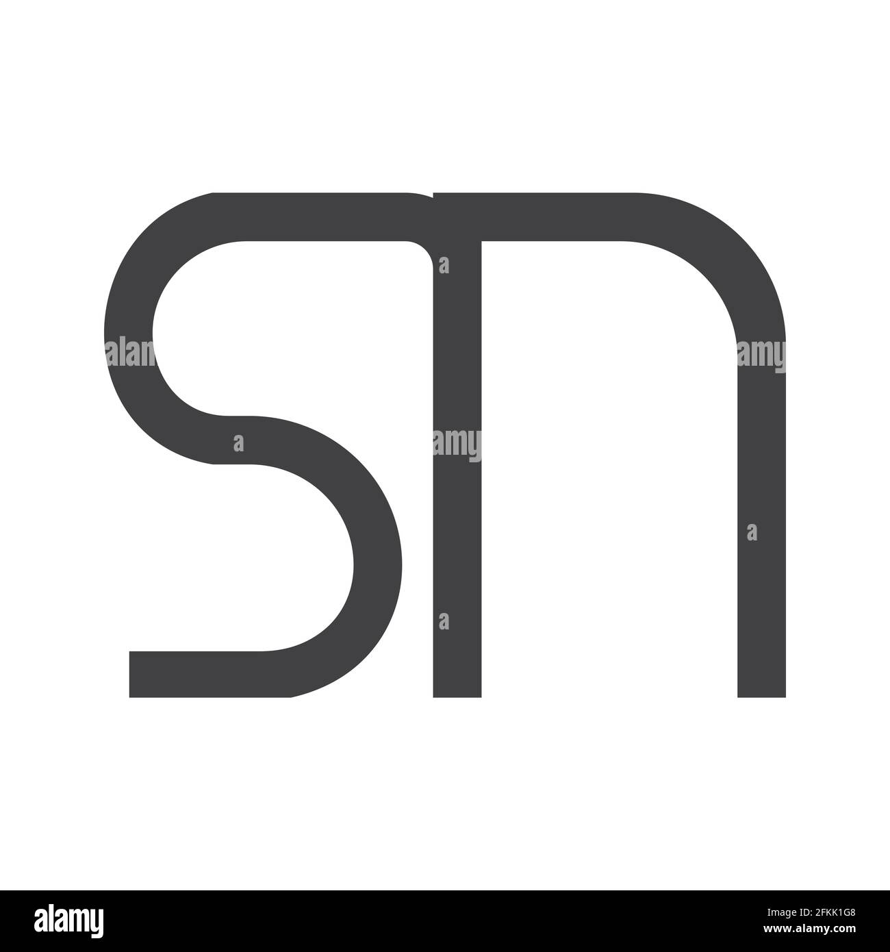NS, SN, S AND N Abstract initial monogram letter alphabet logo design ...