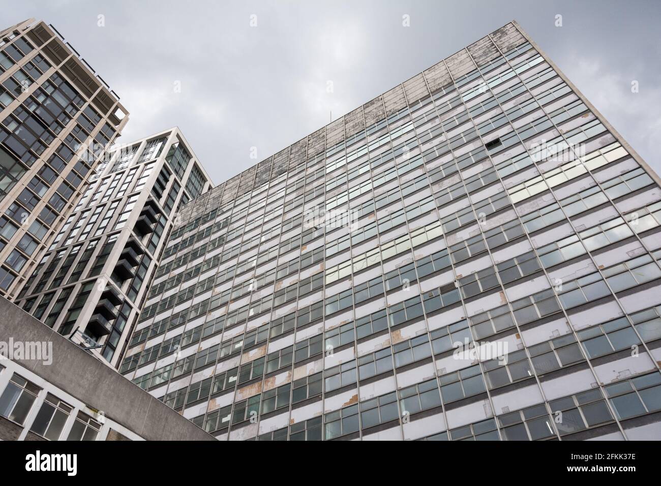 Elizabeth House - a derelict 1960 office block next to Waterloo Station ...