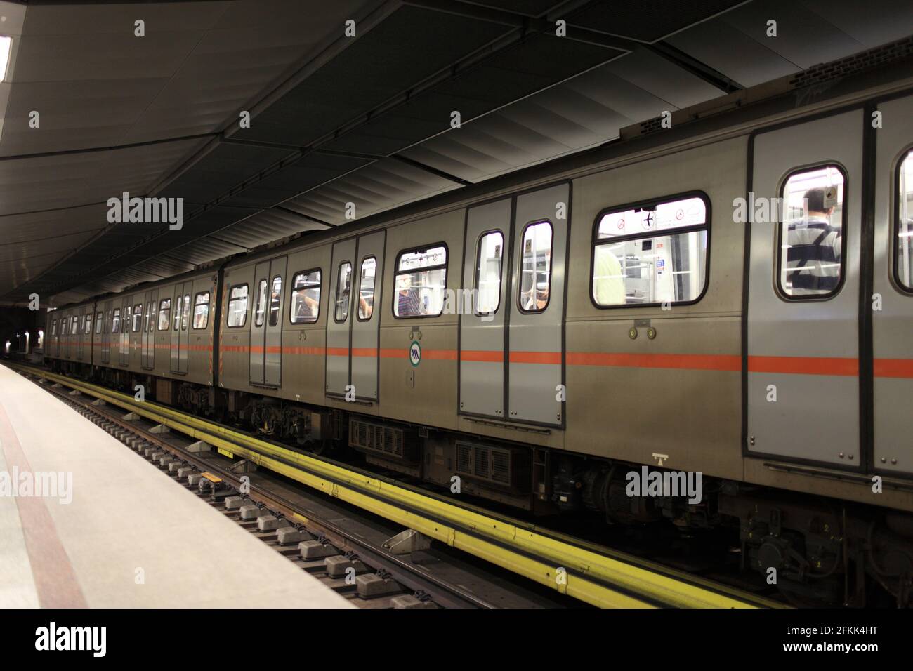 Athens subway platform hi-res stock photography and images - Alamy