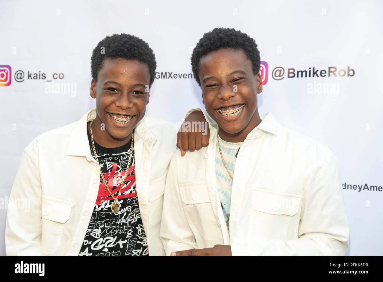 Amir and Amari O'Neil attend Young Hollywood Social Media Industry ...