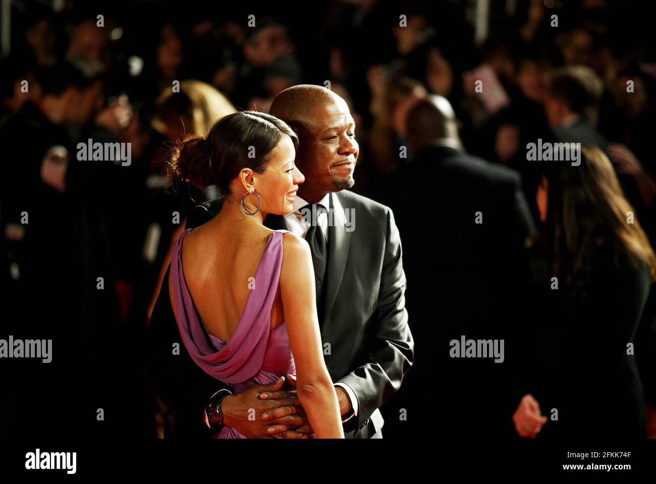 BAFTA AWARDS, ROYAL OPERA HOUSE, LONDON. FOREST WHITAKER AND KEISHA ...