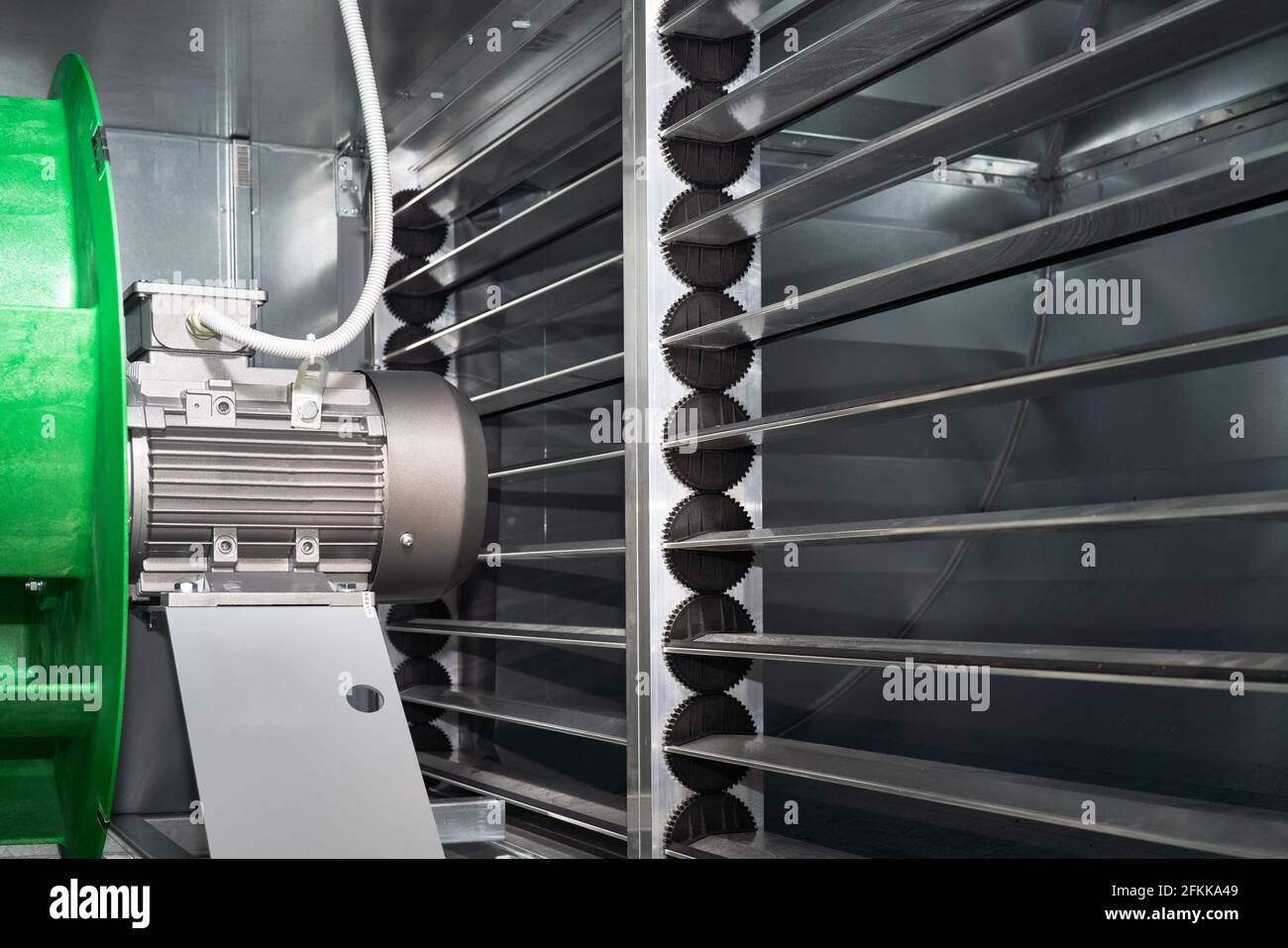 air handling unit internal exterior motor Exhaust plenum fan steel ...