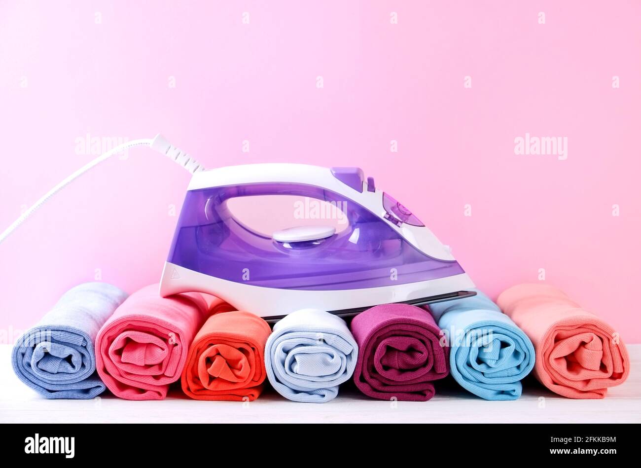 Freshly ironed pile of clothes hi-res stock photography and images - Alamy