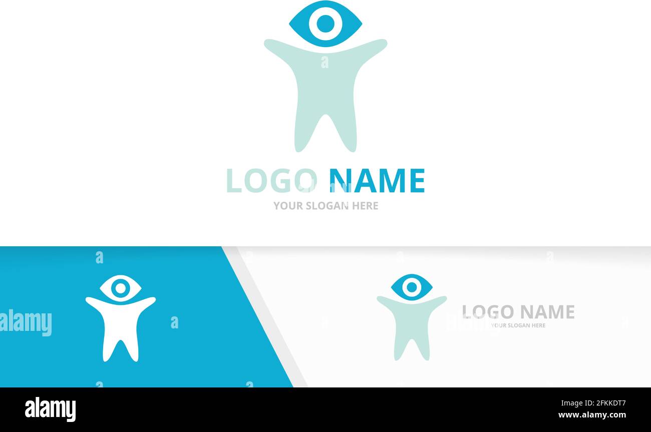 Eye and man logo combination. Unique human vision logotype design ...