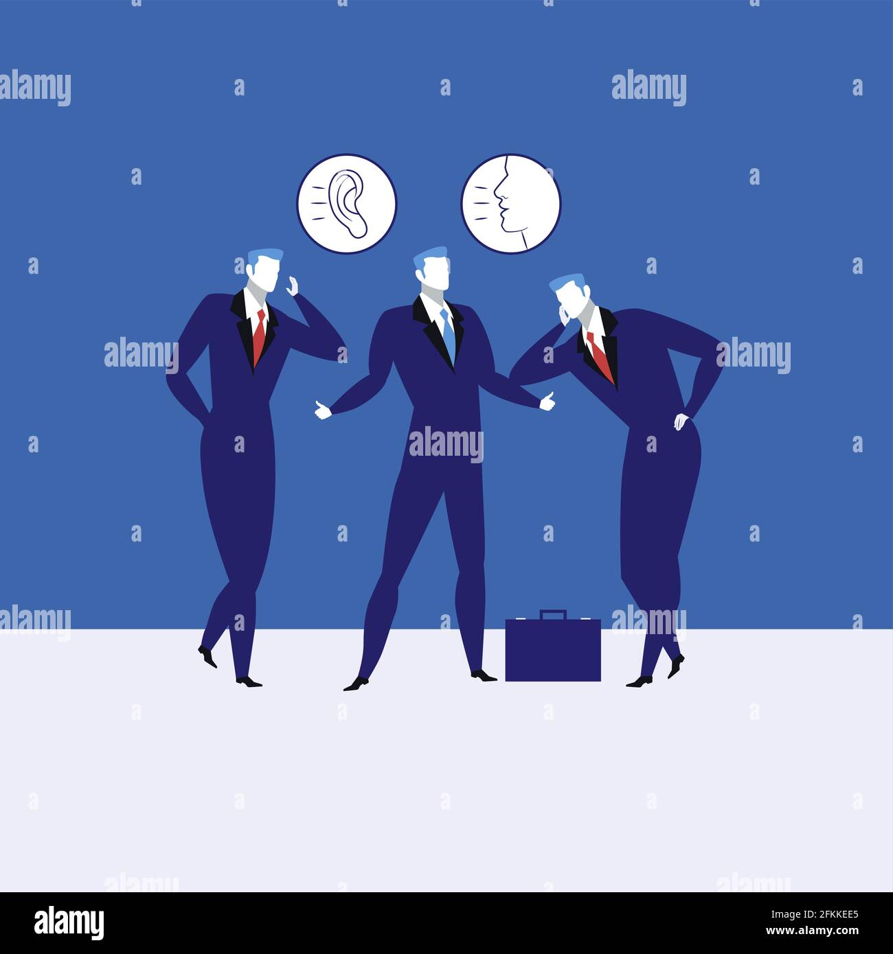 Great communication skills concept vector illustration Stock Vector ...