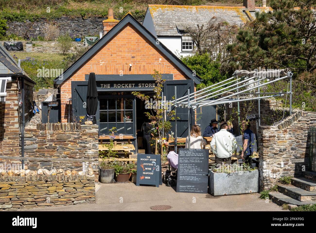 The Rocket Store, Boscastle, Cornwall, uk Stock Photo - Alamy
