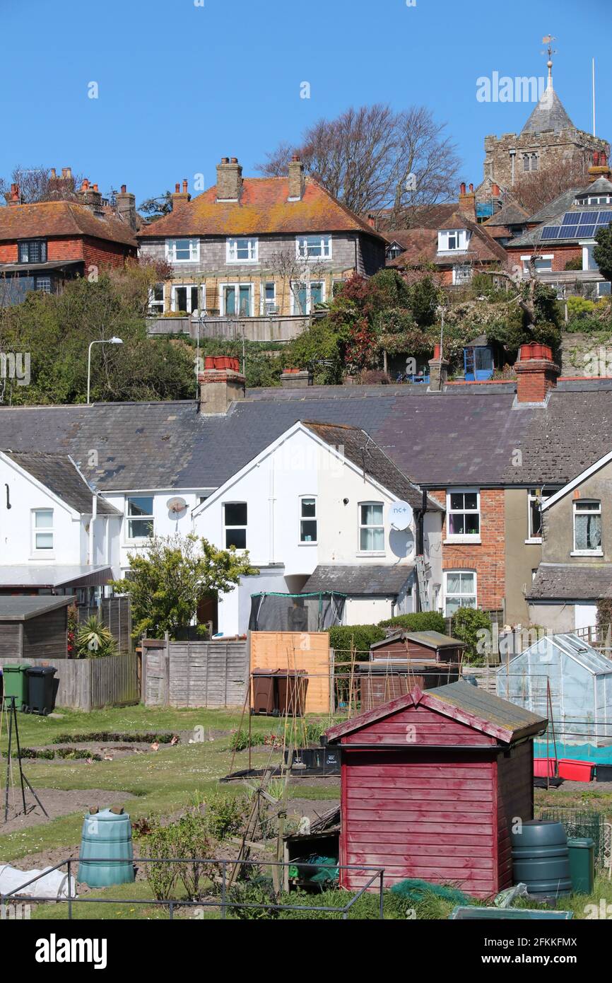 THE BEAUTIFUL AND ANCIENT CINQUE PORT TOWN OF RYE IN EAST SUSSEX Stock ...