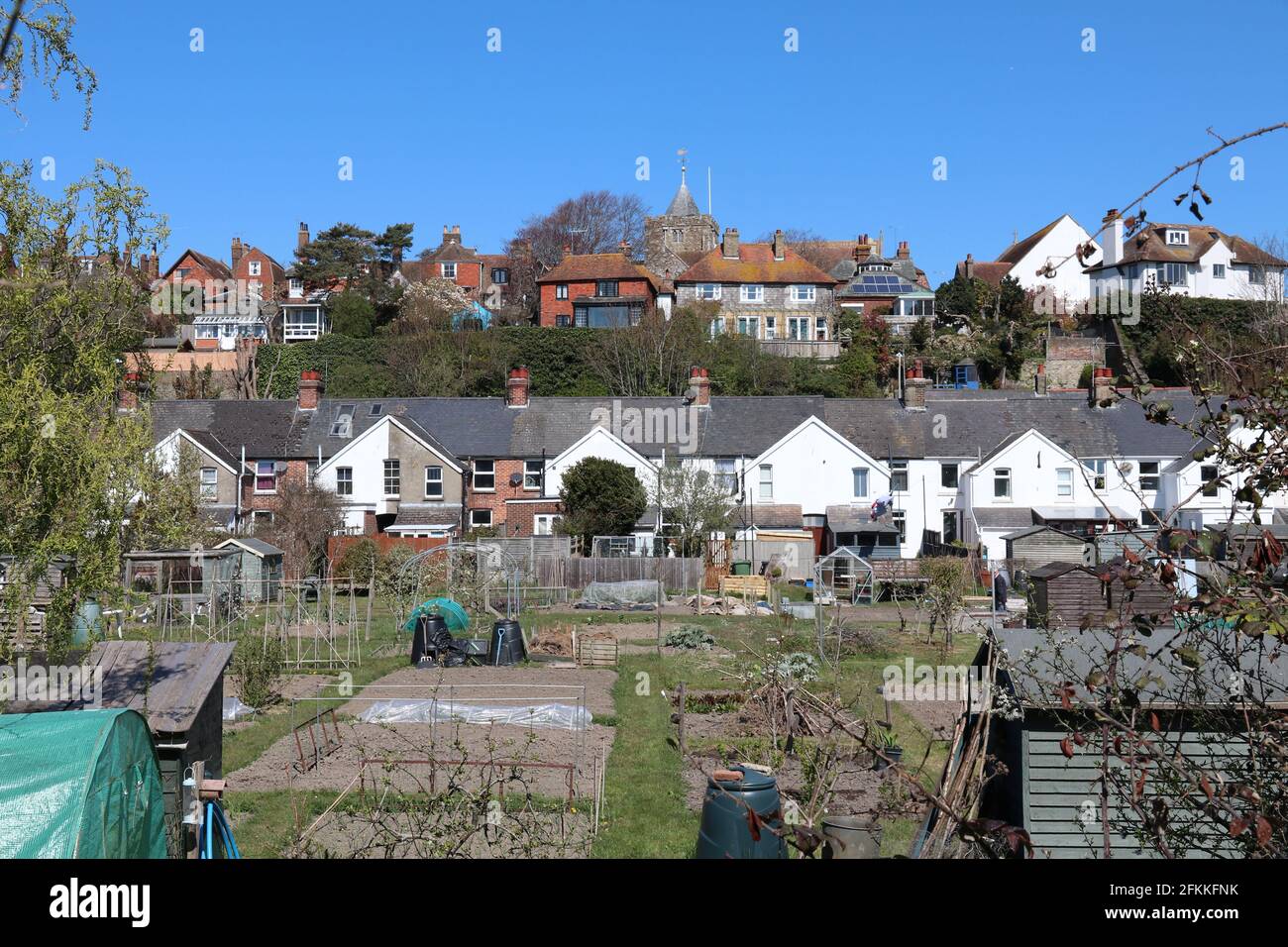 THE BEAUTIFUL AND ANCIENT CINQUE PORT TOWN OF RYE IN EAST SUSSEX Stock ...