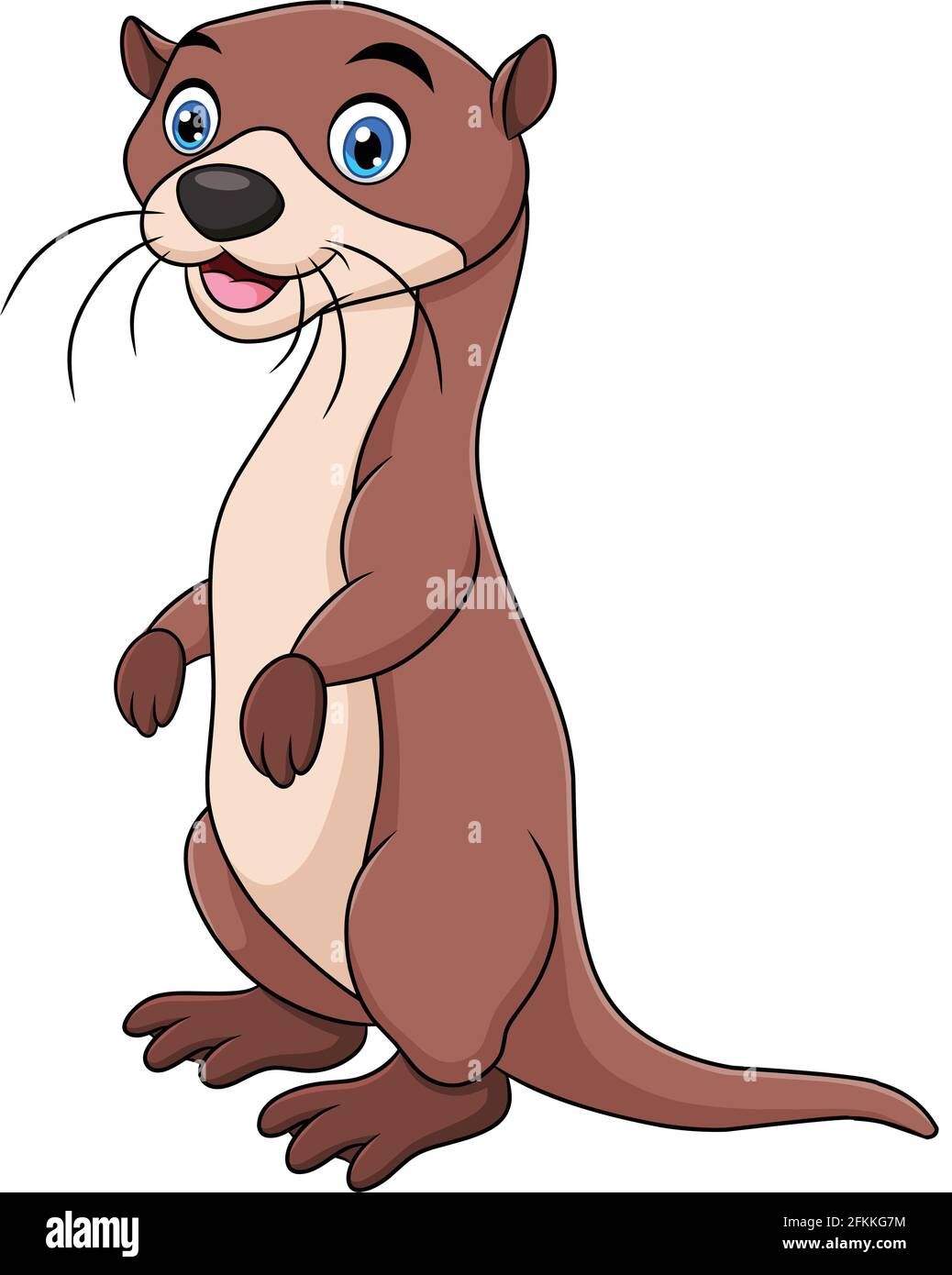 Lutra lutra swimming Stock Vector Images - Alamy