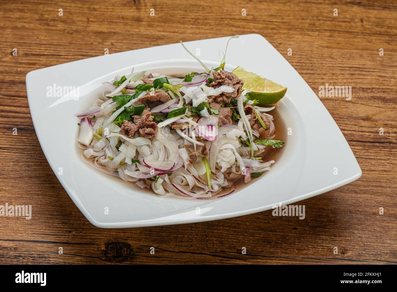 Vietnamese cuisine - beef Pho Bo soup Stock Photo - Alamy