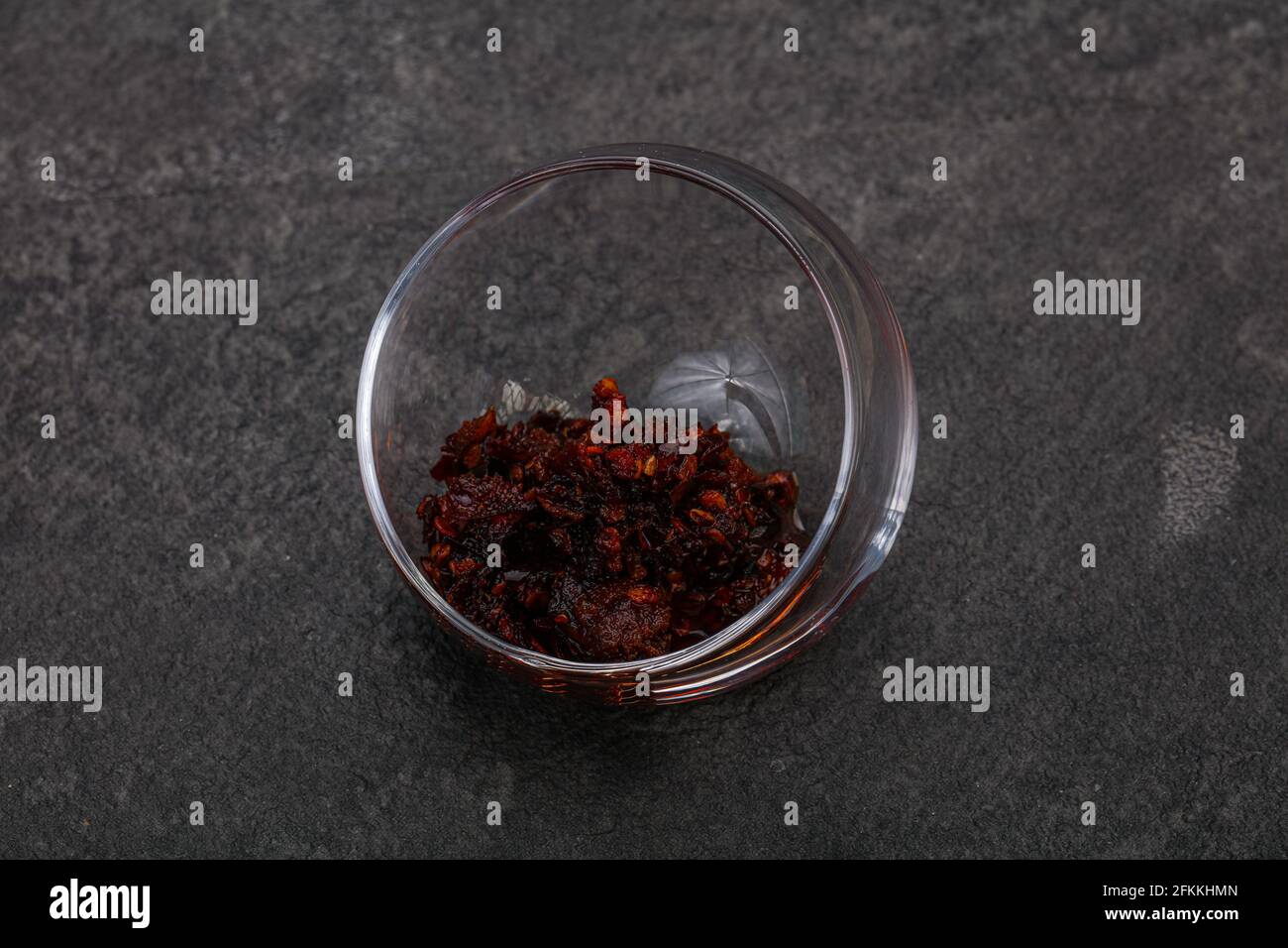 Vietnamese Fried chili pepper sauce with oil Stock Photo - Alamy