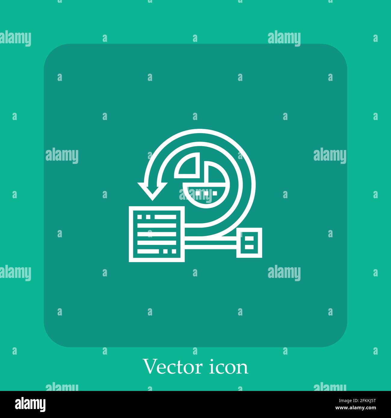 scrum vector icon linear icon.Line with Editable stroke Stock Vector ...