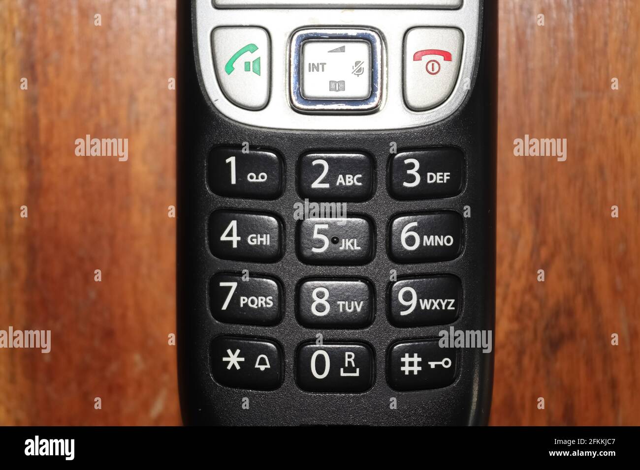 Close up view on the number keys of a telephone Stock Photo - Alamy