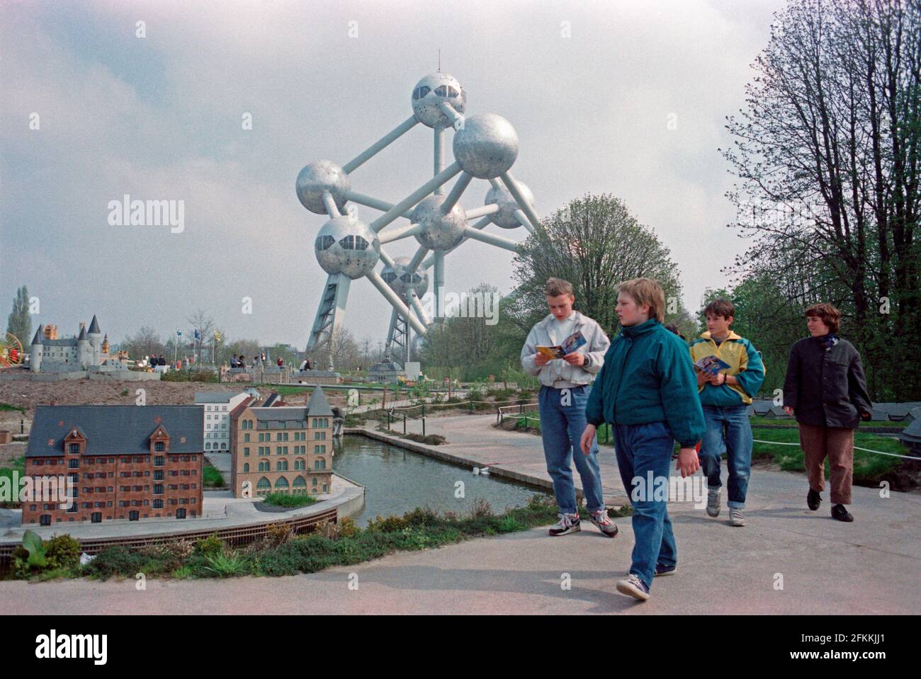 Brussels belgium atomium mini europe hi-res stock photography and ...