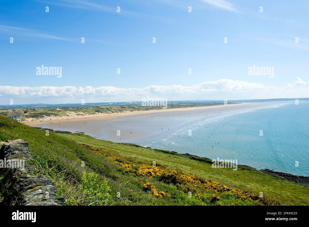 Saunton Sands and Braunton Burrows, North Devon, England Stock Photo ...