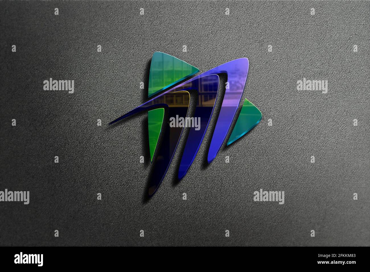 3d company logo mockup design concept Stock Photo - Alamy