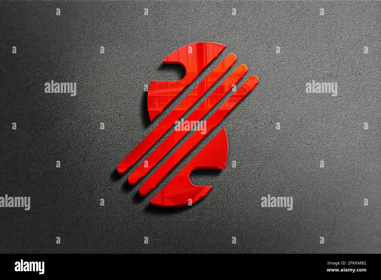 3d company logo mockup design concept Stock Photo - Alamy