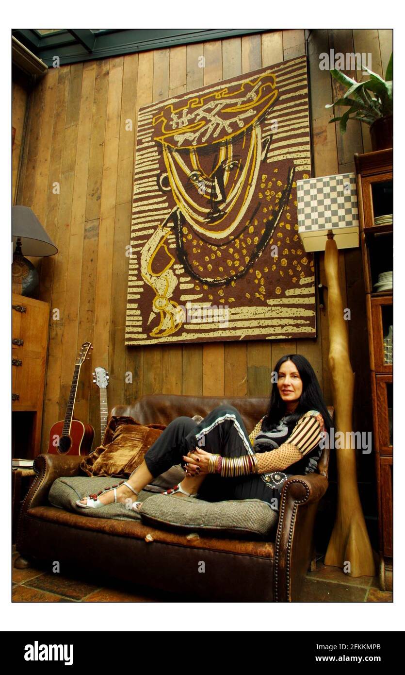 Sue Timney in her home in West London.pic David Sandison 26/8/2003 ...