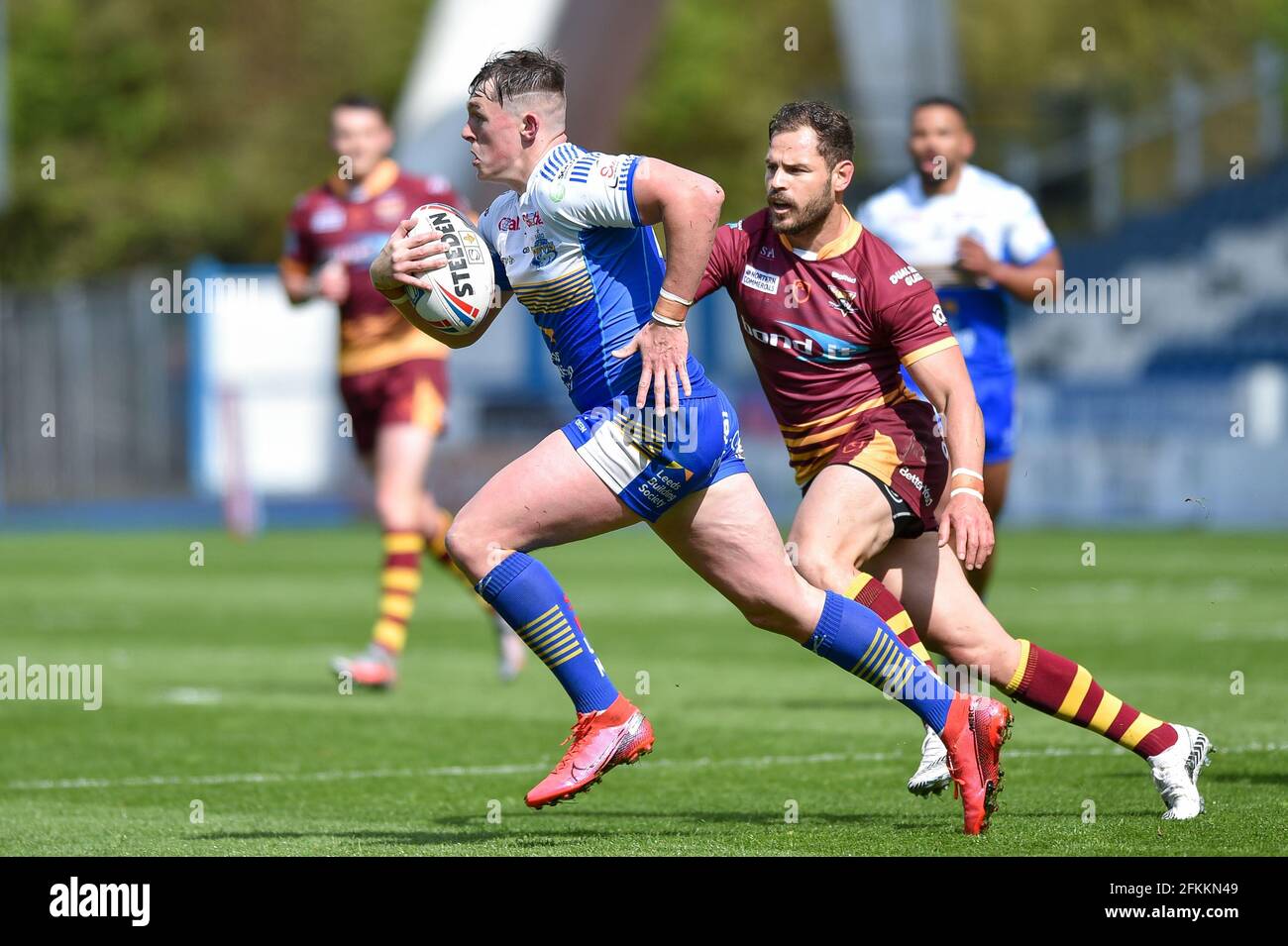 Huddersfield, England -2nd May 2021 -Jack Broadbent (27) of Leeds ...