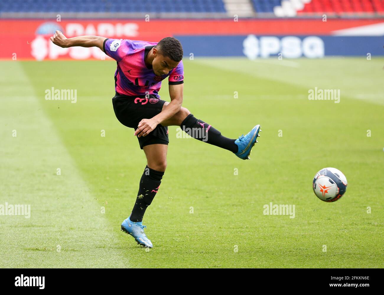Paris, France, 1st May 2021, Colin Dagba of PSG during the French ...