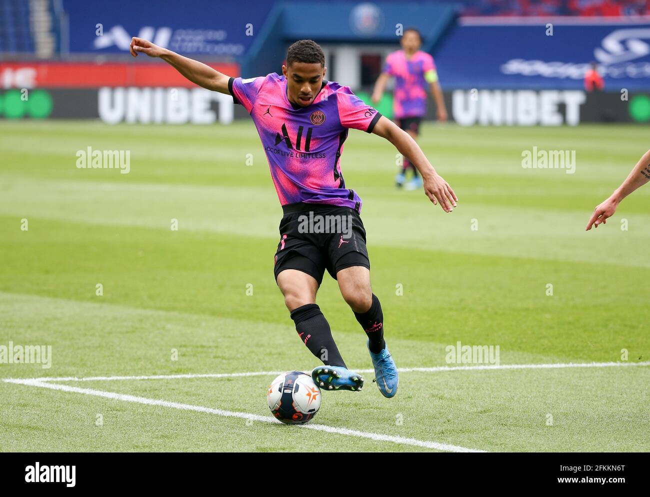Paris, France, 1st May 2021, Colin Dagba of PSG during the French ...