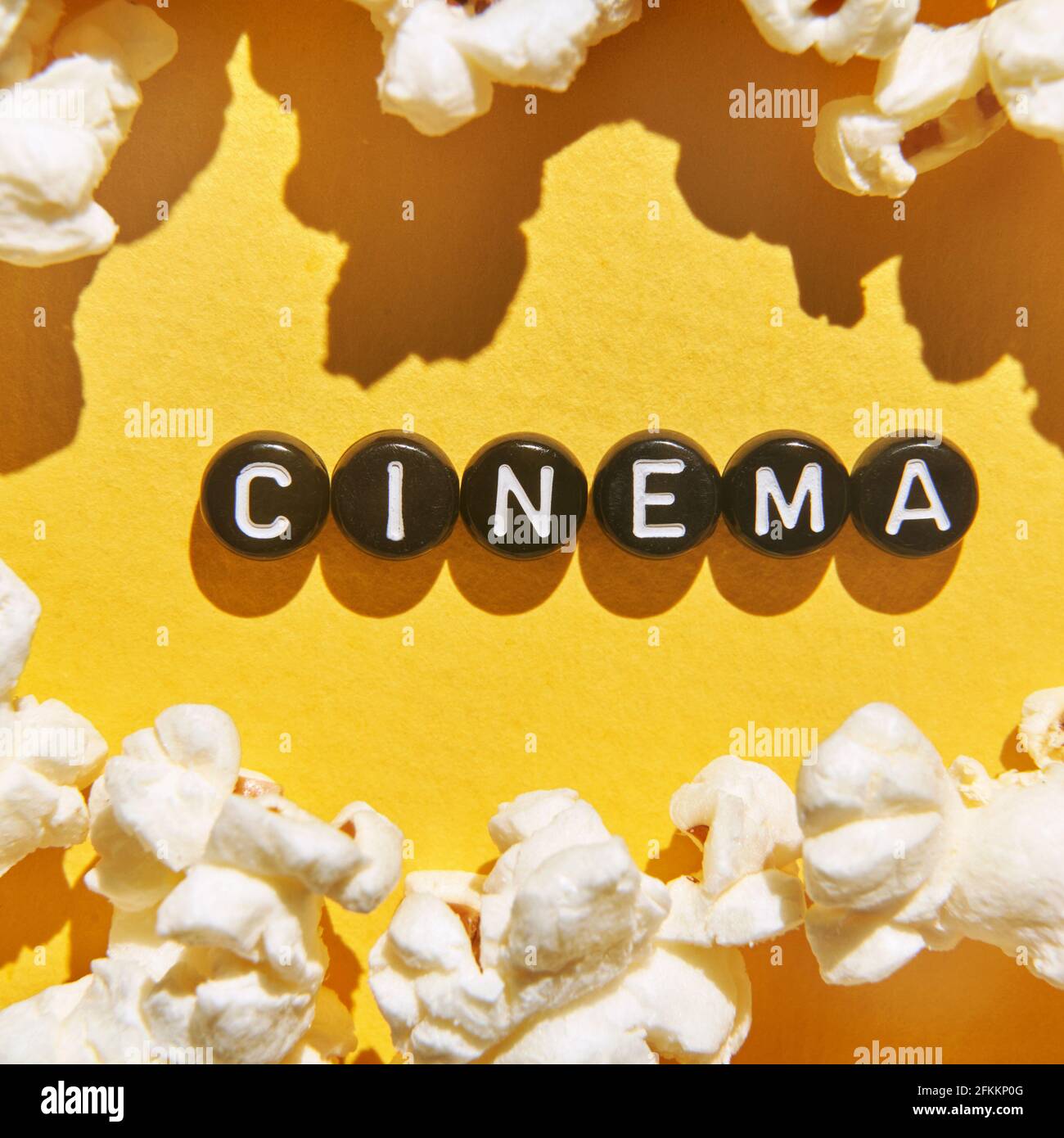 Popcorn quote design. Typography concept. Creative text wallpaper Stock ...