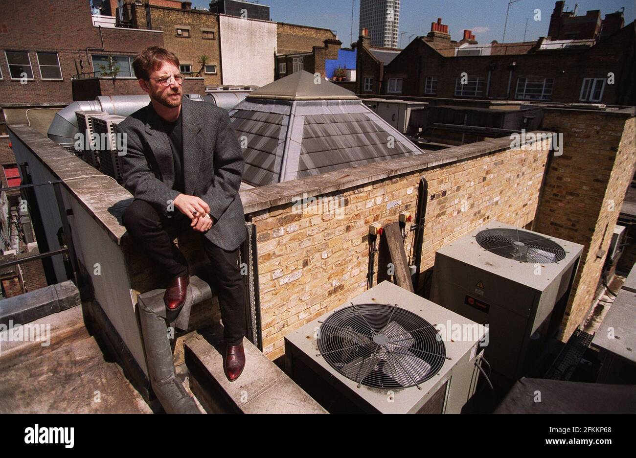 The author Eric Miles Williamson June 1999in Central London Stock Photo ...