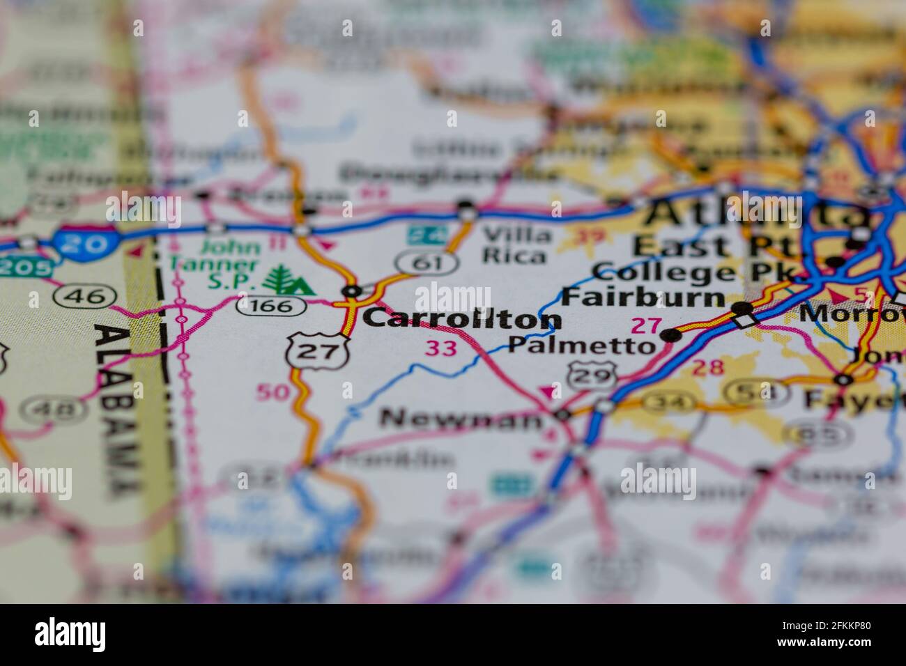 Map of carollton hi-res stock photography and images - Alamy