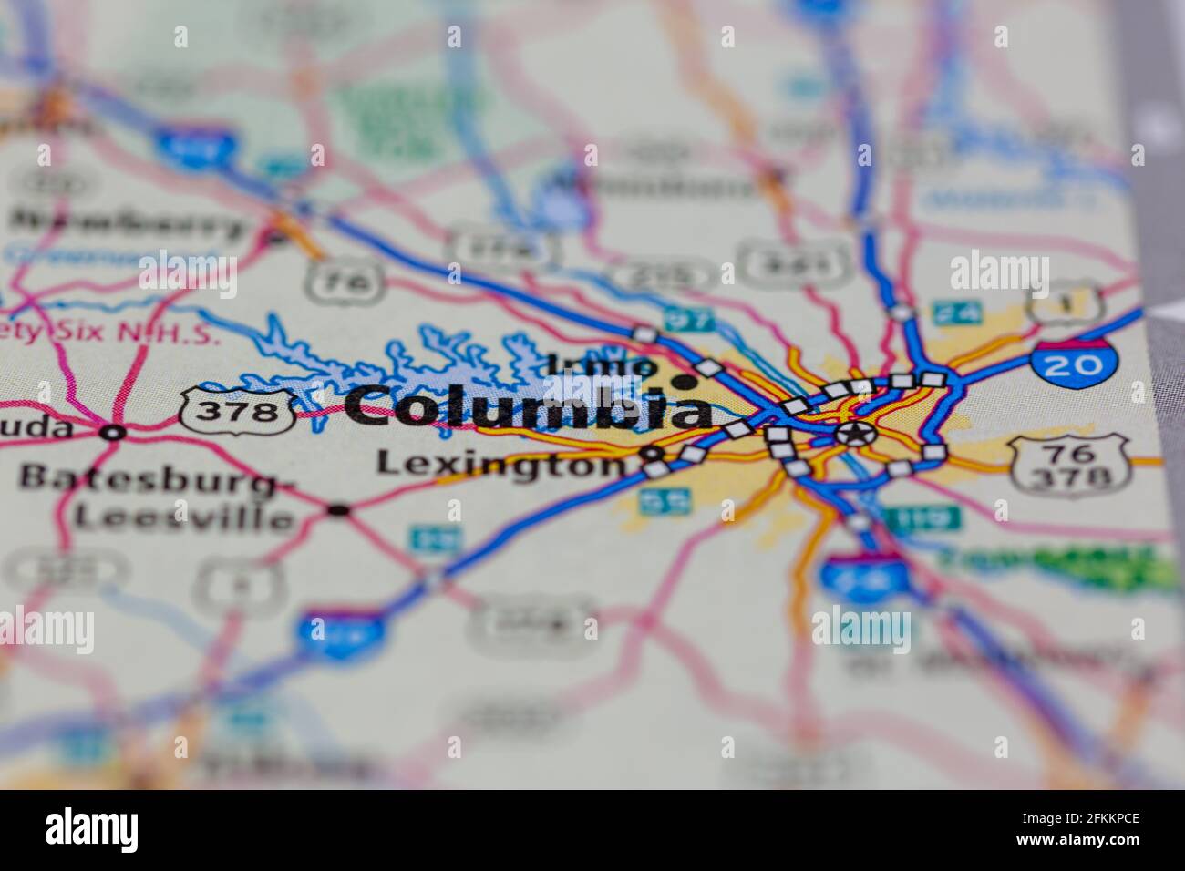 Map of columbia georgia hi-res stock photography and images - Alamy