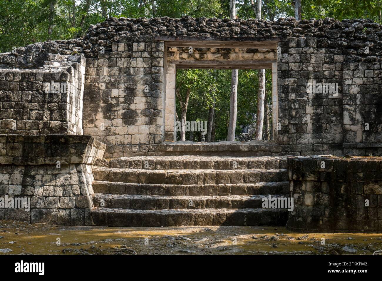 La pequeña zona arqueológica de Balamkú fue descubierta en 1990 mide un ...