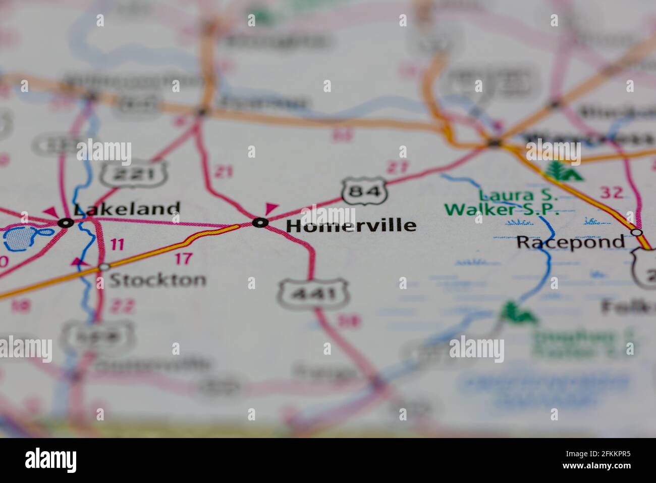 Map of homerville hi-res stock photography and images - Alamy