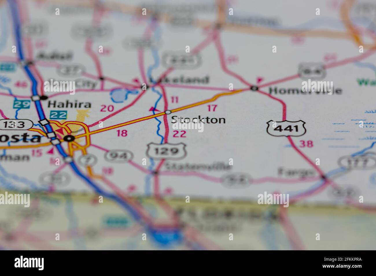 Map of stockton hi-res stock photography and images - Alamy