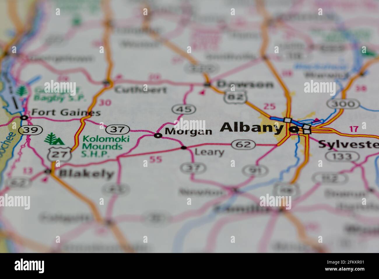 Morgan georgia map hi-res stock photography and images - Alamy