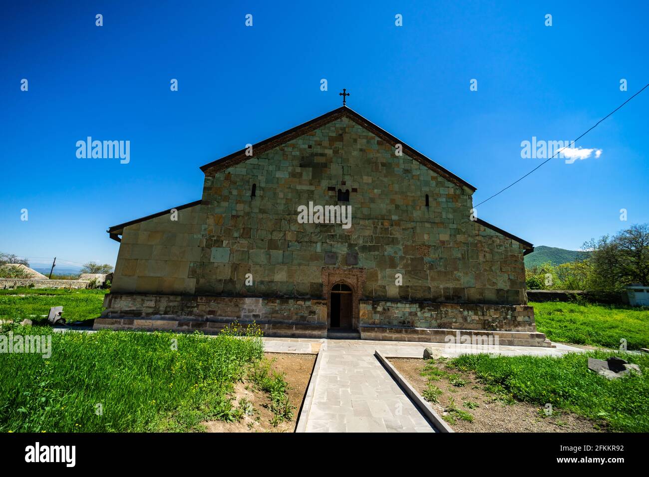 Famous ancient Bolnisi cathedral in Kvemo Kartli region in Georgia ...
