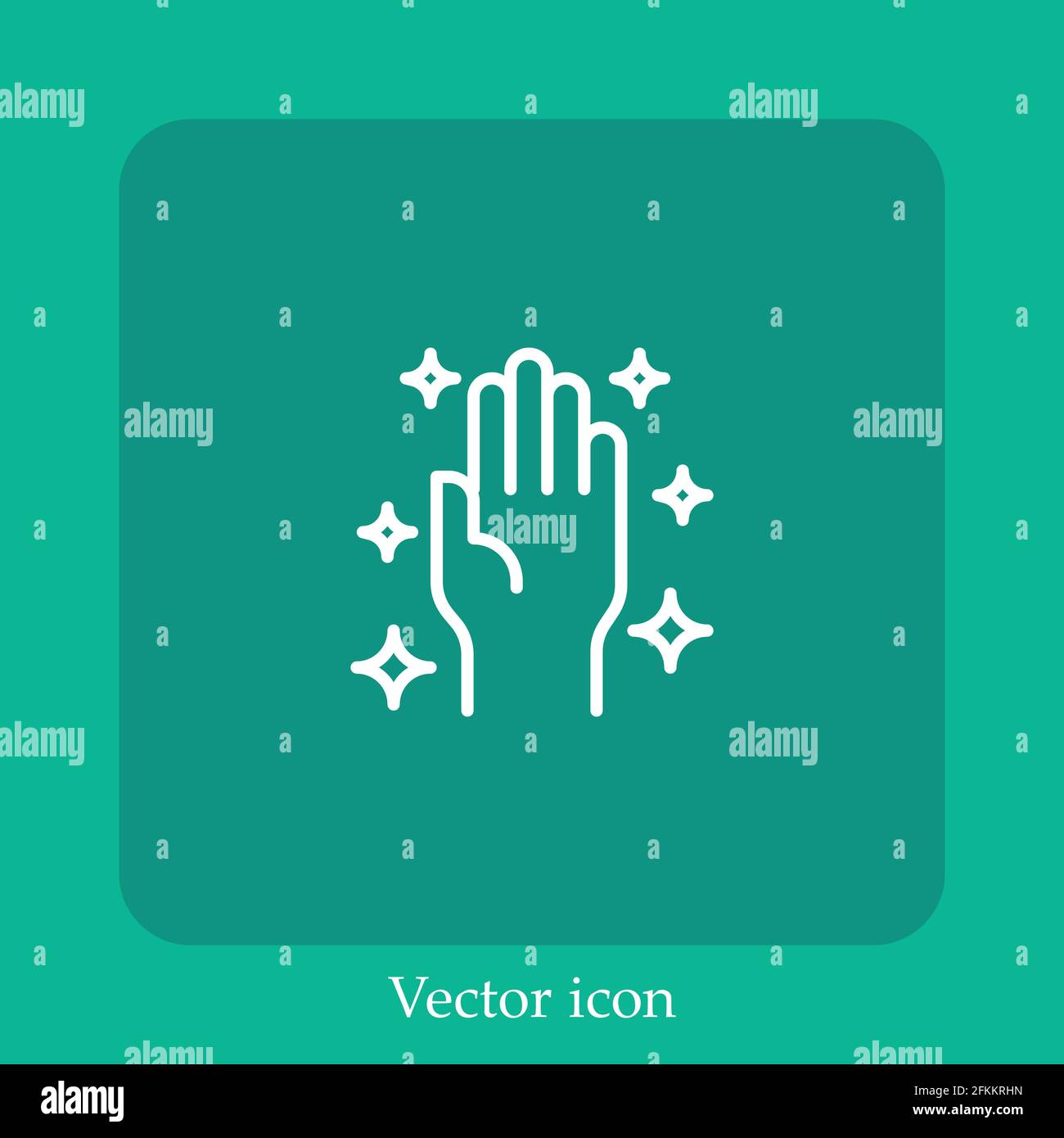 clean vector icon linear icon.Line with Editable stroke Stock Vector ...